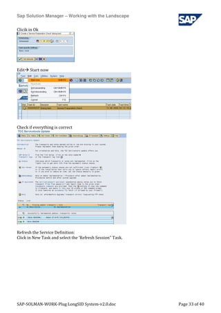 Sap Solman Work Plug Long Sid System V2 | PDF