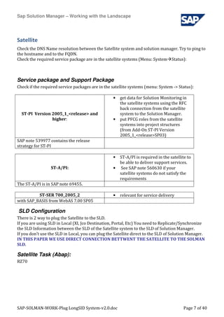 Sap Solman Work Plug Long Sid System V2 | PDF | Operating Systems | Computer Software and ...