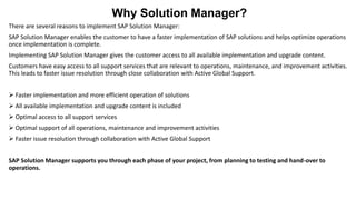 Sap solution manager | PPTX