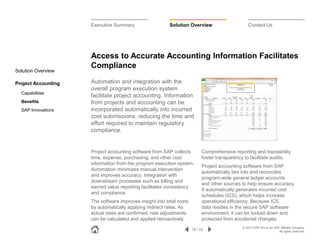 SAP solutions for government contracting in Aerpspace & Defense | PDF
