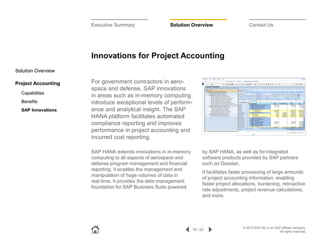 SAP solutions for government contracting in Aerpspace & Defense | PDF ...
