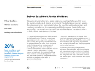 SAP solutions for government contracting in Aerpspace & Defense | PDF