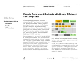 SAP solutions for government contracting in Aerpspace & Defense | PDF