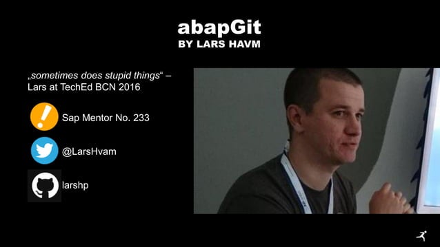 SAP Stammtisch Frankfurt 2017-10-11 - abapGit introduction | PPT
