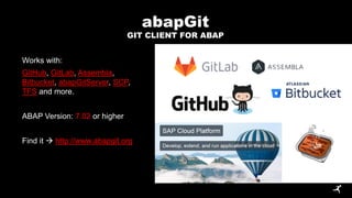 SAP Stammtisch Frankfurt 2017-10-11 - abapGit introduction | PPT