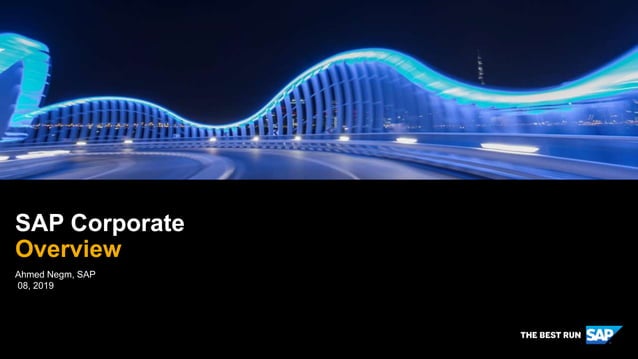 Sap story Overview 2019 | PPT
