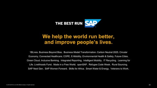 Sap story Overview 2019 | PPT