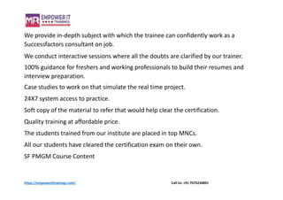 SAP SuccessFactors continuous performance management online training ...