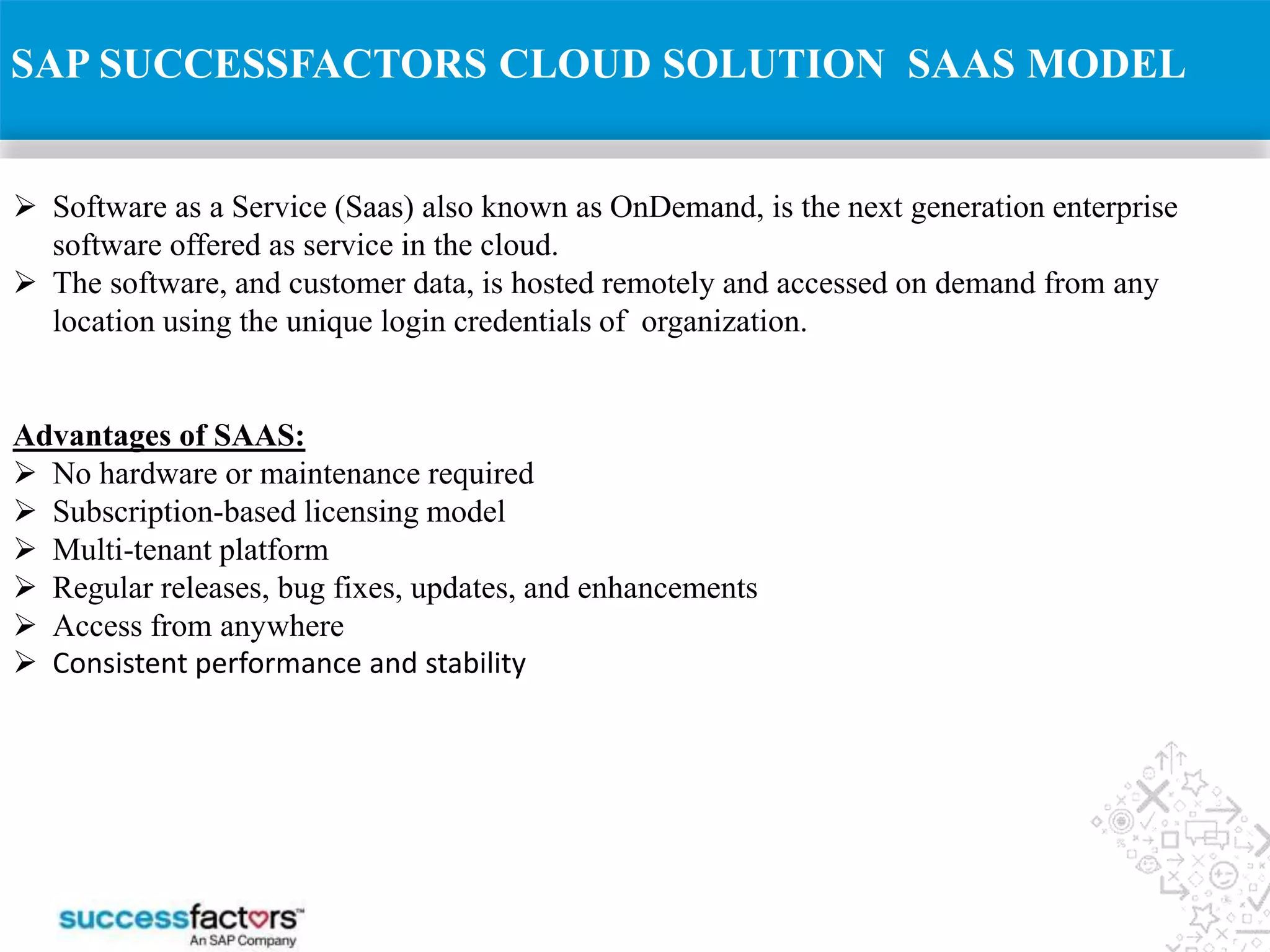 SAP Sapsuccessfactors Introduction | PPTX