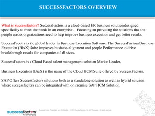SAP Success Factors Online Training | PPTX