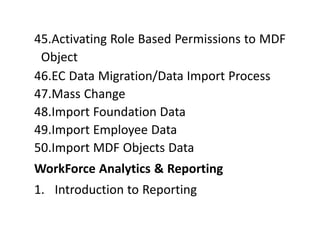 SAP SuccessFactors EC Online training Institute | PPT