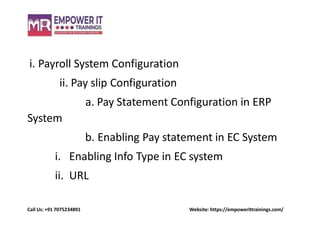 Sap SuccessFactors ECP Training in USA - empowerittraining | PPTX