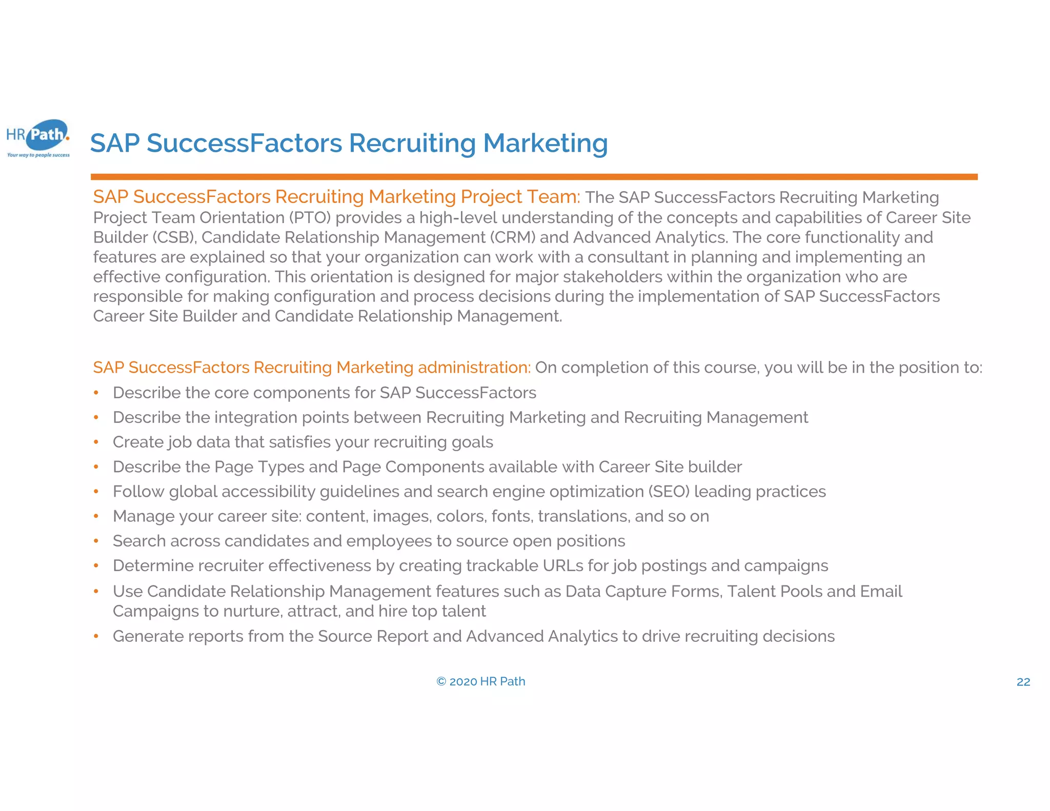 SAP SuccessFactors Education and Training Materials | PDF