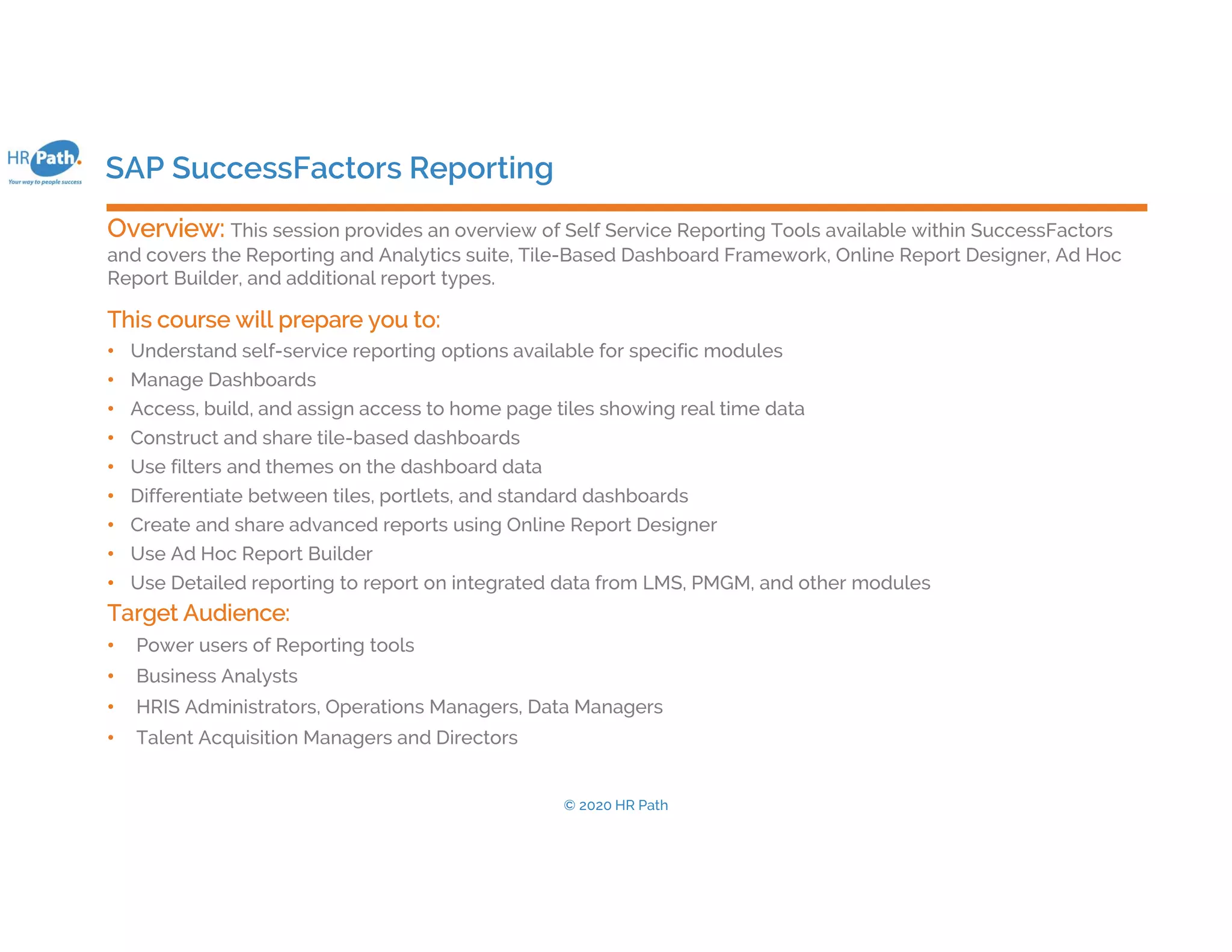 SAP SuccessFactors Education and Training Materials | PDF