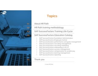SAP SuccessFactors Education and Training Materials | PDF