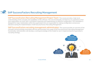SAP SuccessFactors Education and Training Materials | PDF