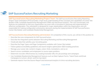 SAP SuccessFactors Education and Training Materials | PDF