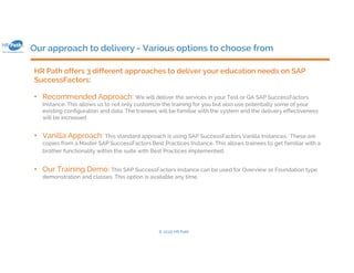 SAP SuccessFactors Education and Training Materials | PDF