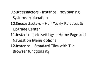 Sap Successfactors Employee Central | PPT