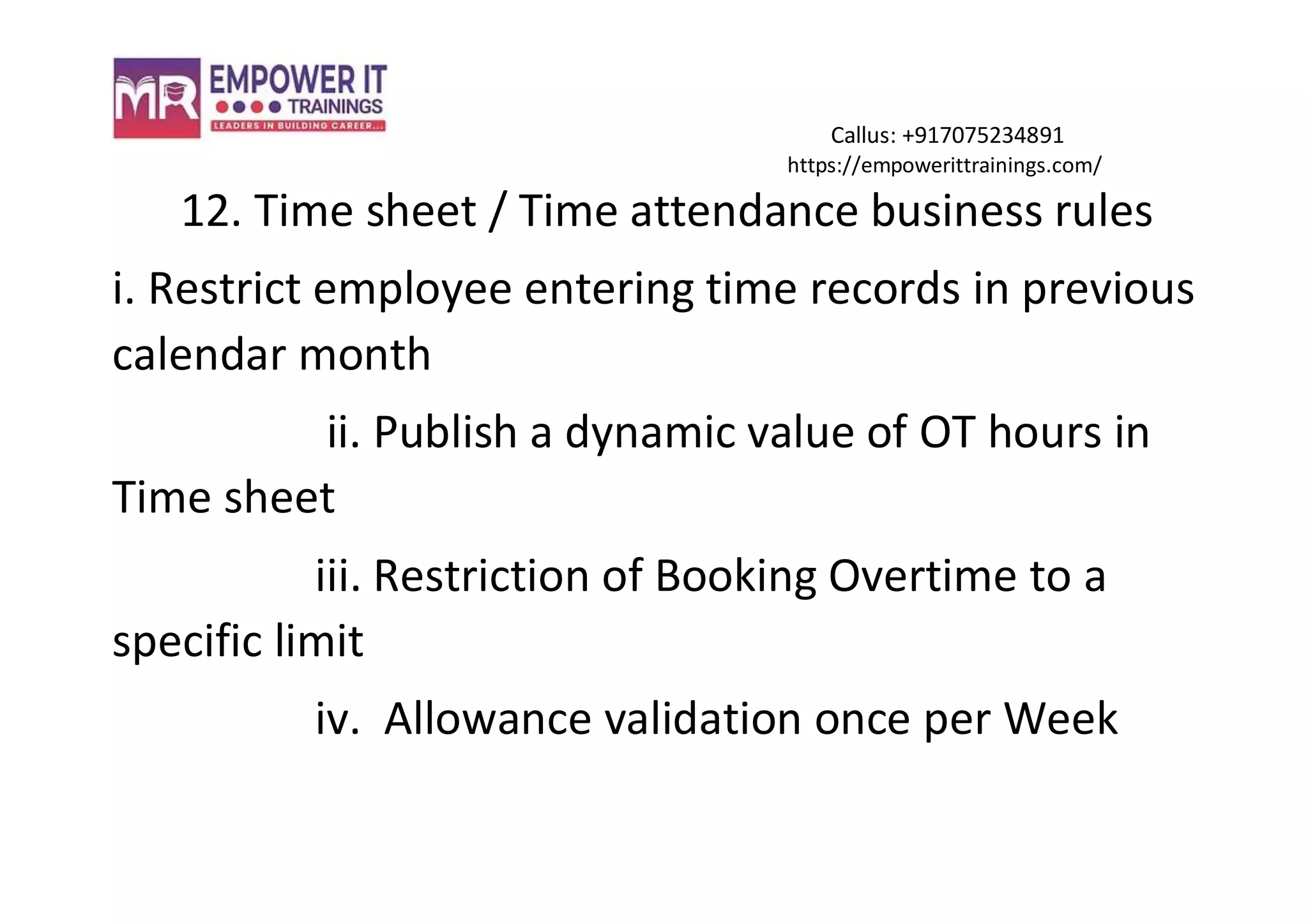 Sap SF employee central integration center Online training | PDF