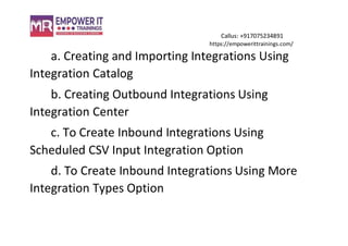 Sap SF employee central integration center Online training | PDF