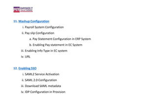 SAP Successfactors Employee Central Payroll Online Training | PPTX