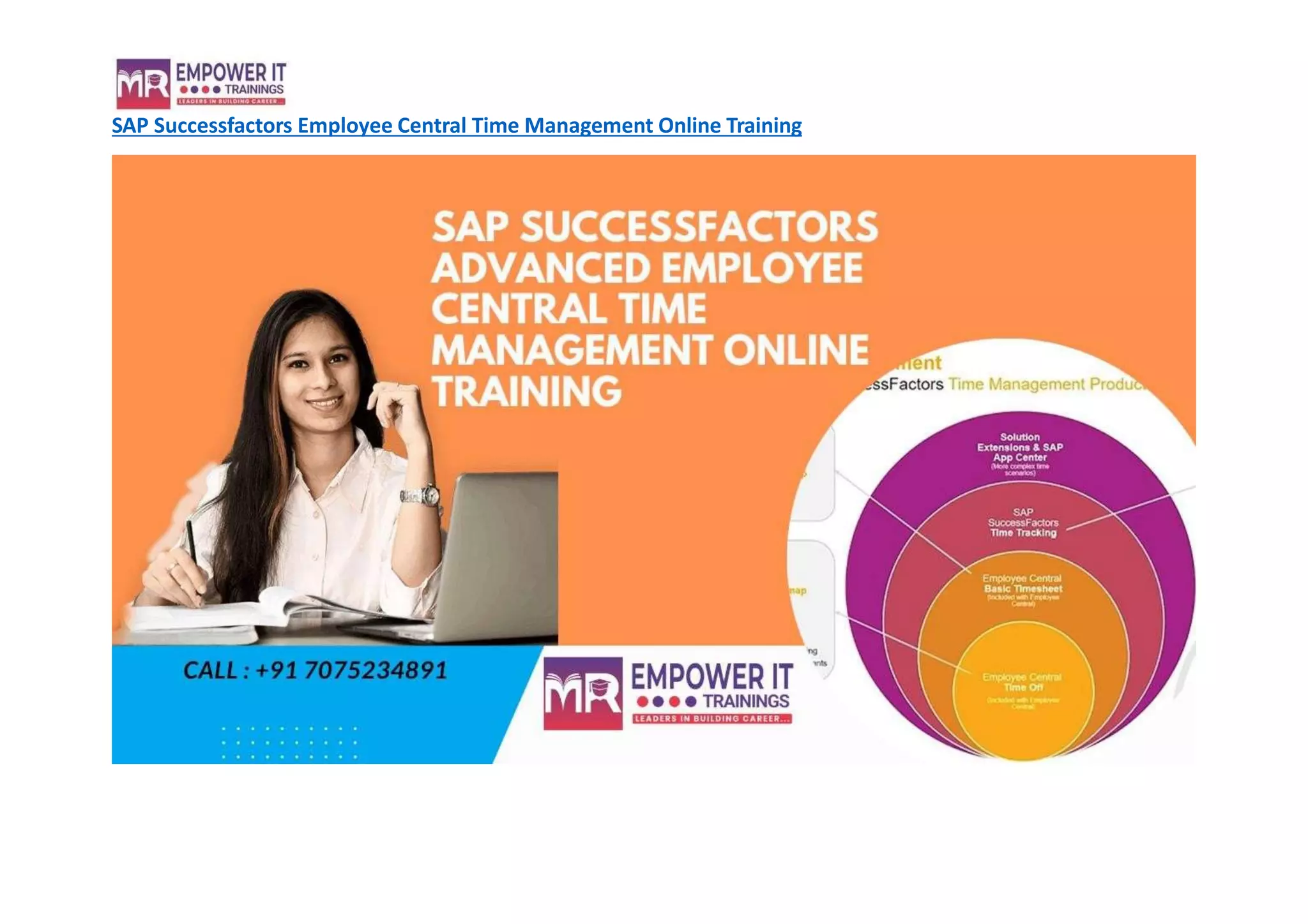 Sap SuccessFactors Advanced employee central time management online ...