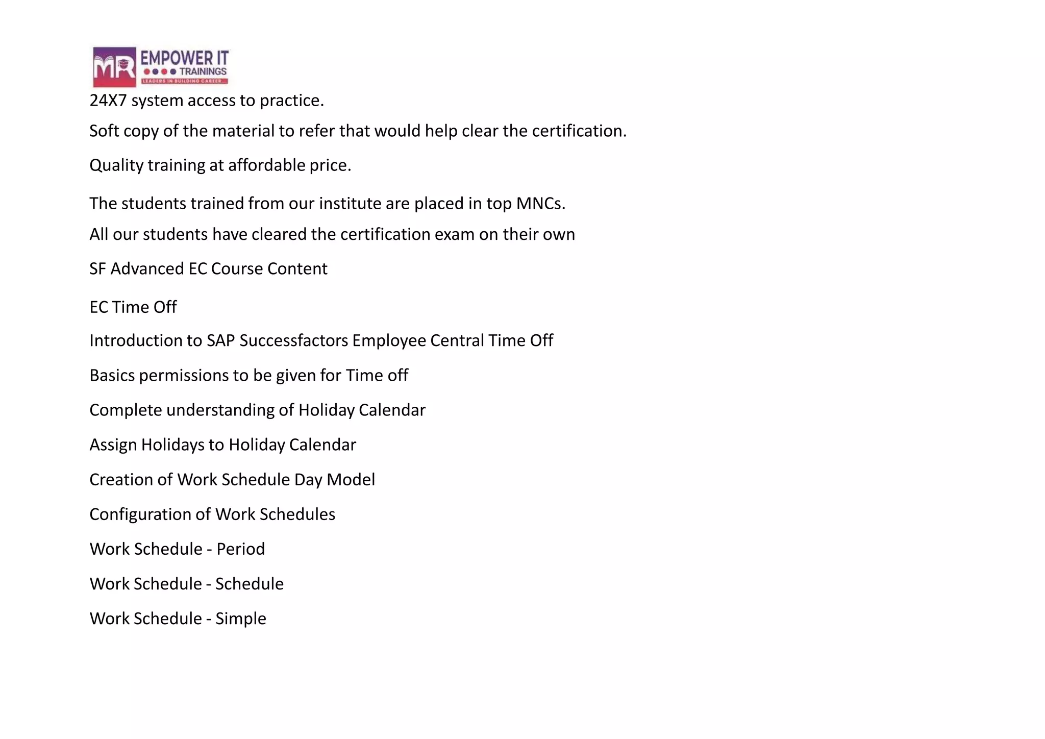 Sap SuccessFactors Advanced employee central time management online ...