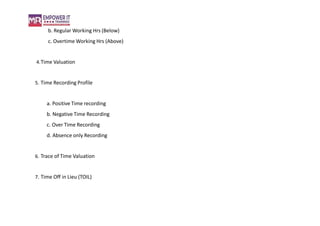 Sap SuccessFactors Advanced employee central time management online ...