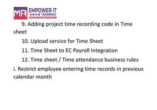 SAP SuccessFactors Employee Central Time Management Online training in ...