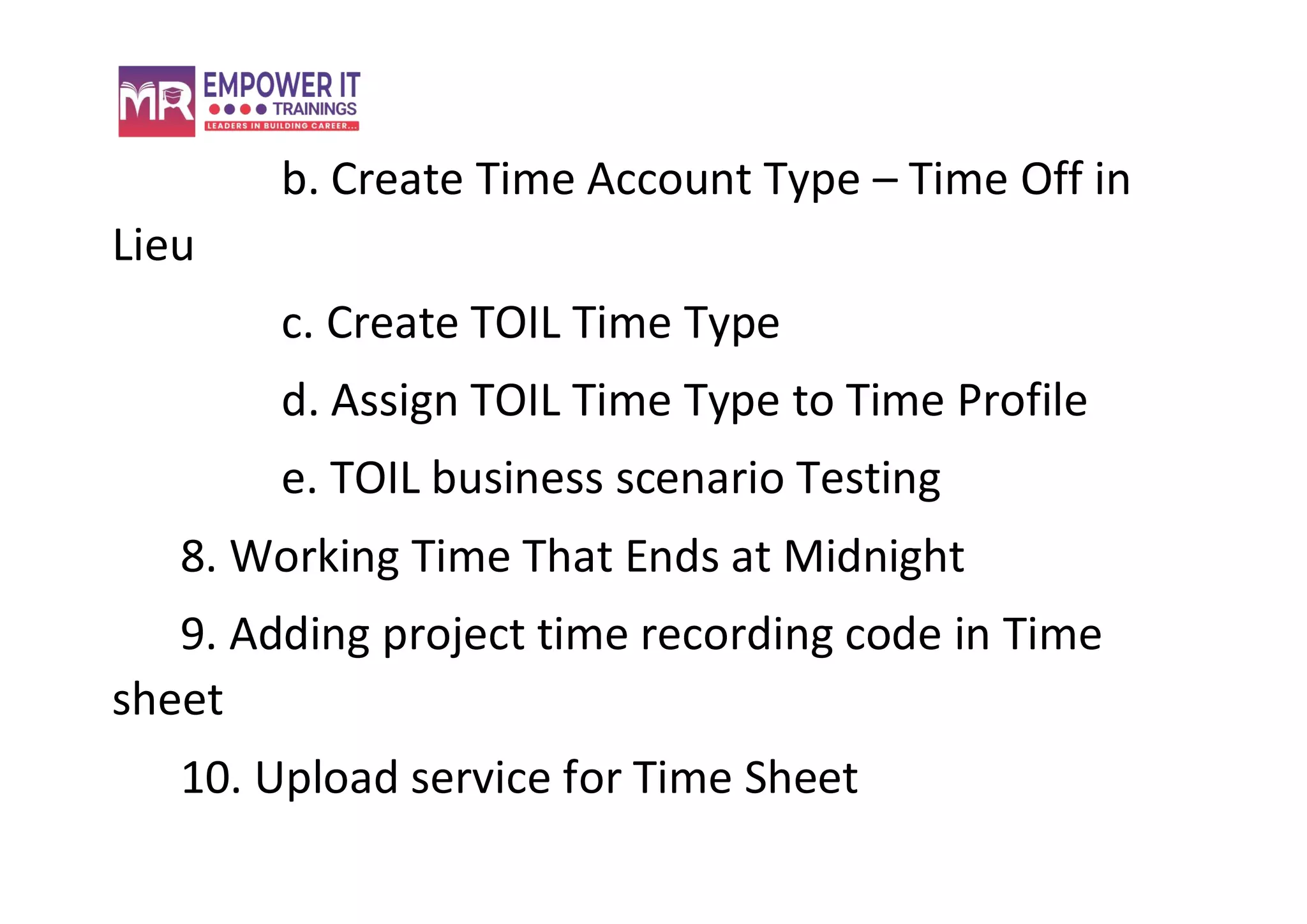 Sap SuccessFactors employee central time off Online training in ...