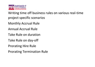 Sap SuccessFactors employee central time off Online training in ...