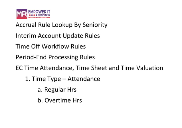 Sap SuccessFactors employee central time off Online training in ...