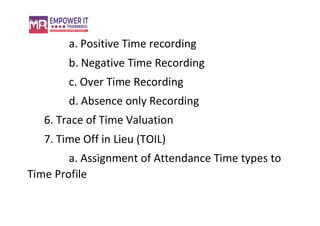Sap SuccessFactors employee central time off Online training in ...