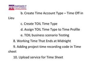 Sap SuccessFactors employee central time off Online training in ...