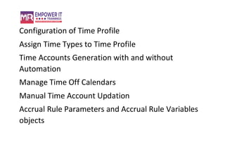 Sap SuccessFactors employee central time off Online training in ...