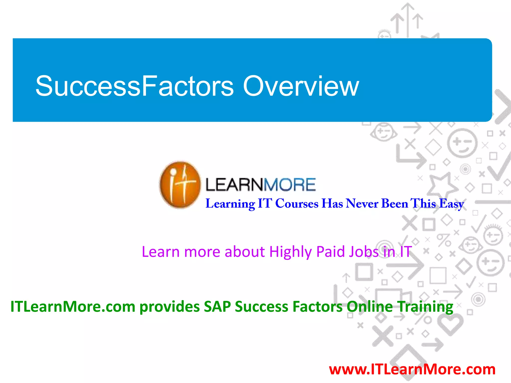 SAP Success Factors Online Training | PPT