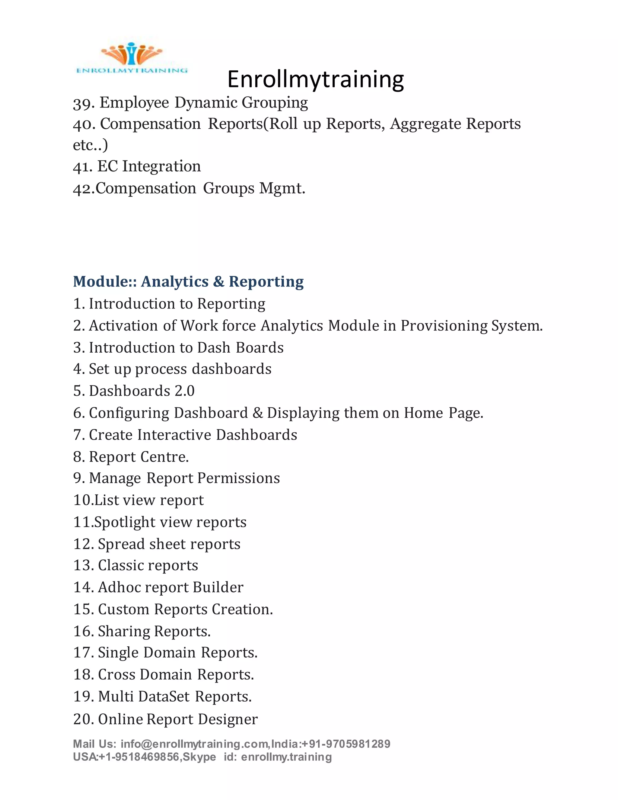 Sap successfactors online training | DOCX