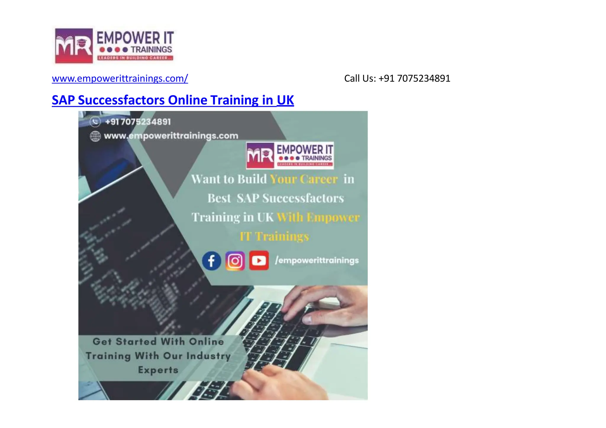 SAP Successfactors Online Training in UK | PPTX