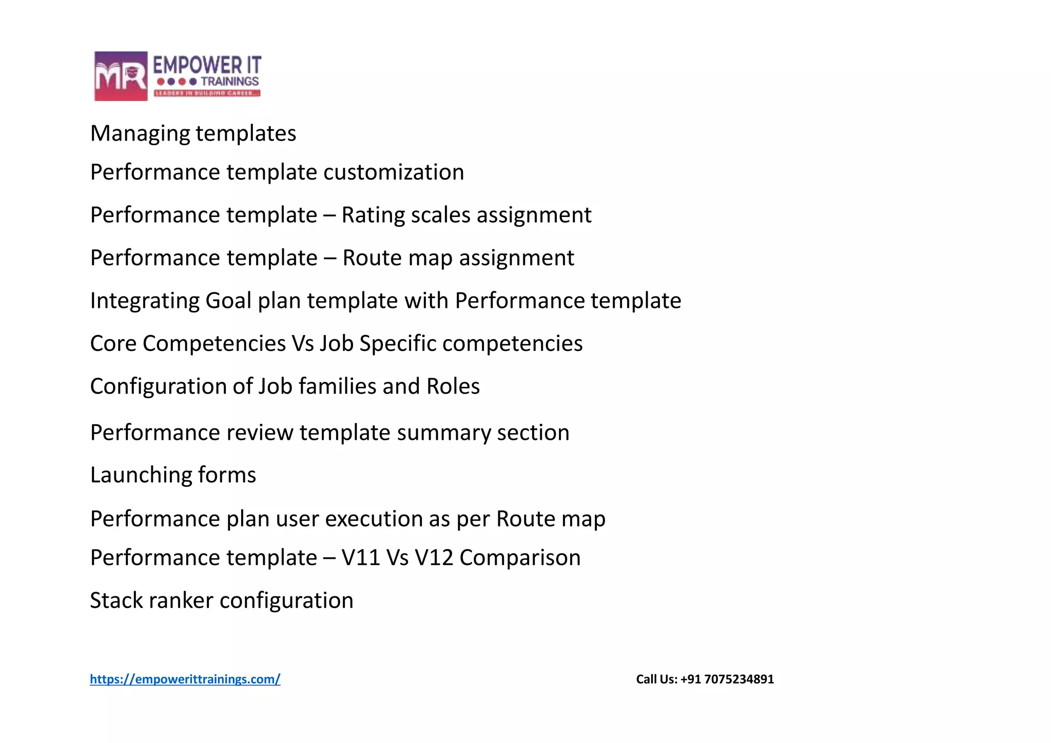Sap successfactors continuous performance management Online training | PPTX
