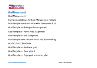 Sap successfactors continuous performance management Online training | PPTX