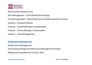 Sap successfactors continuous performance management Online training | PPTX