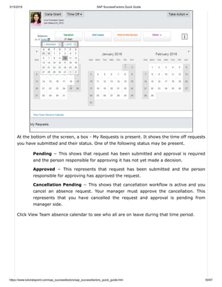 Sap success factors quick guide | PDF