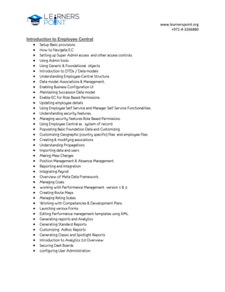 Sap success factors training | PDF | Human Resources | Business