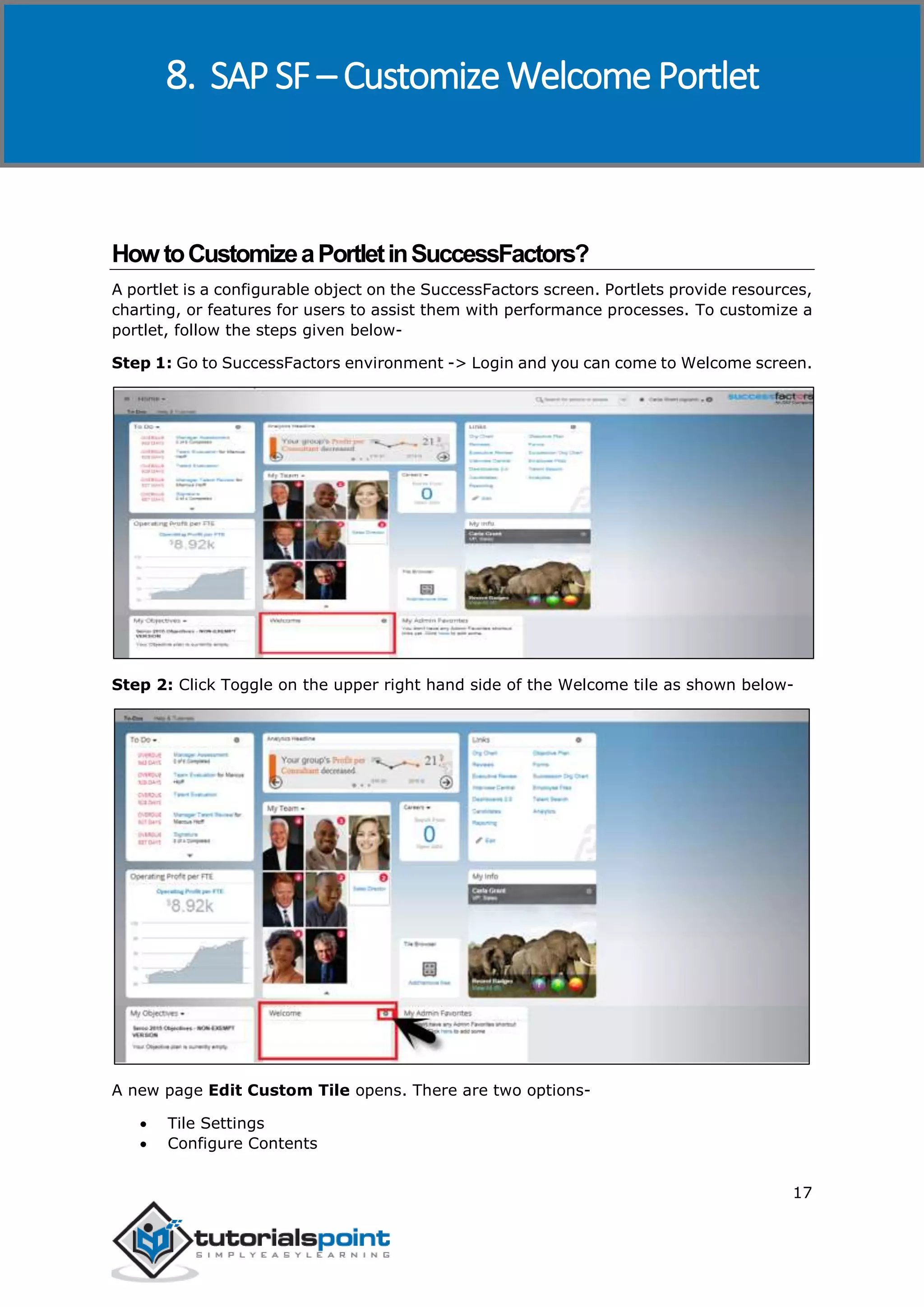 Sap successfactors tutorial | PDF