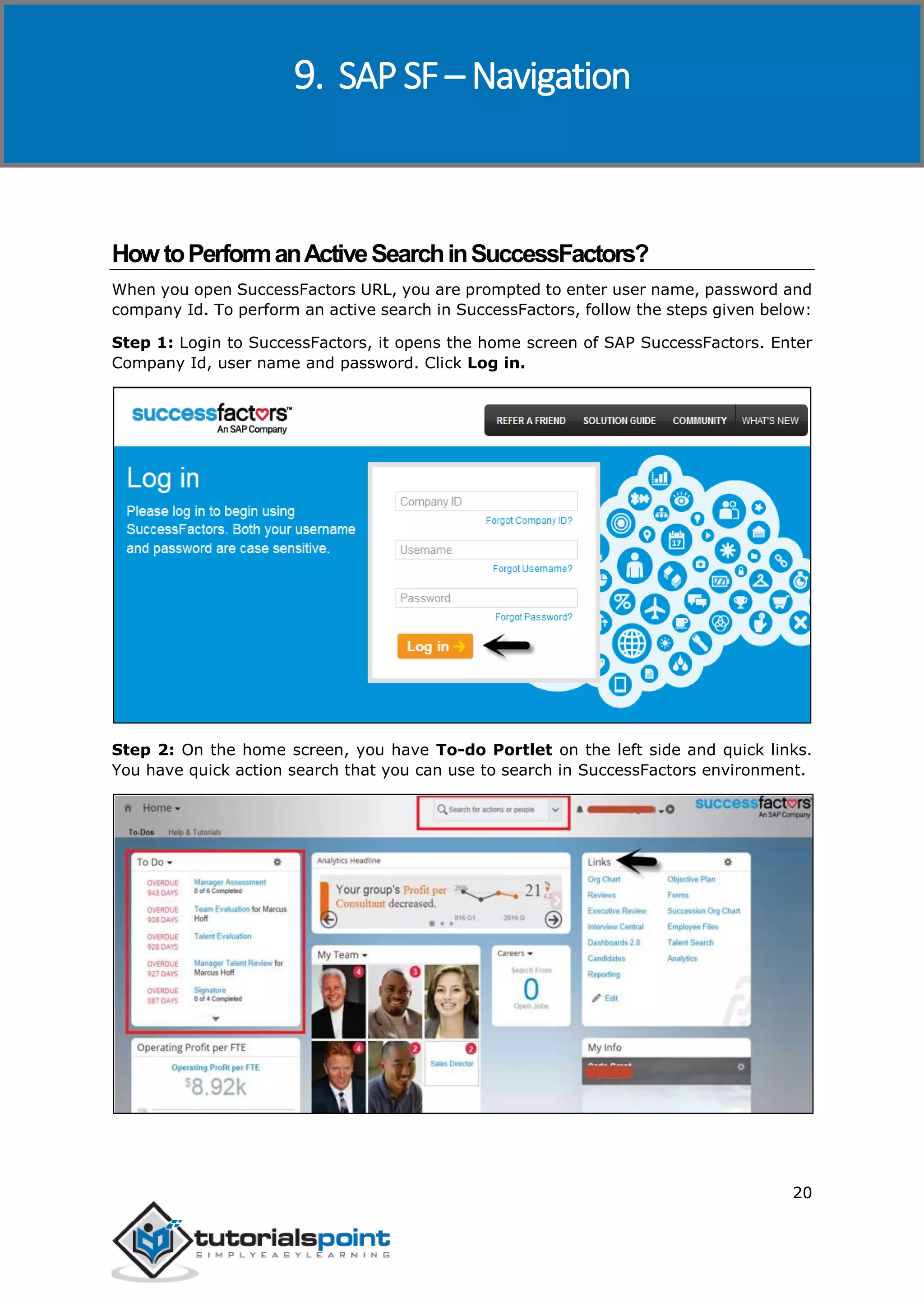 Sap successfactors tutorial | PDF
