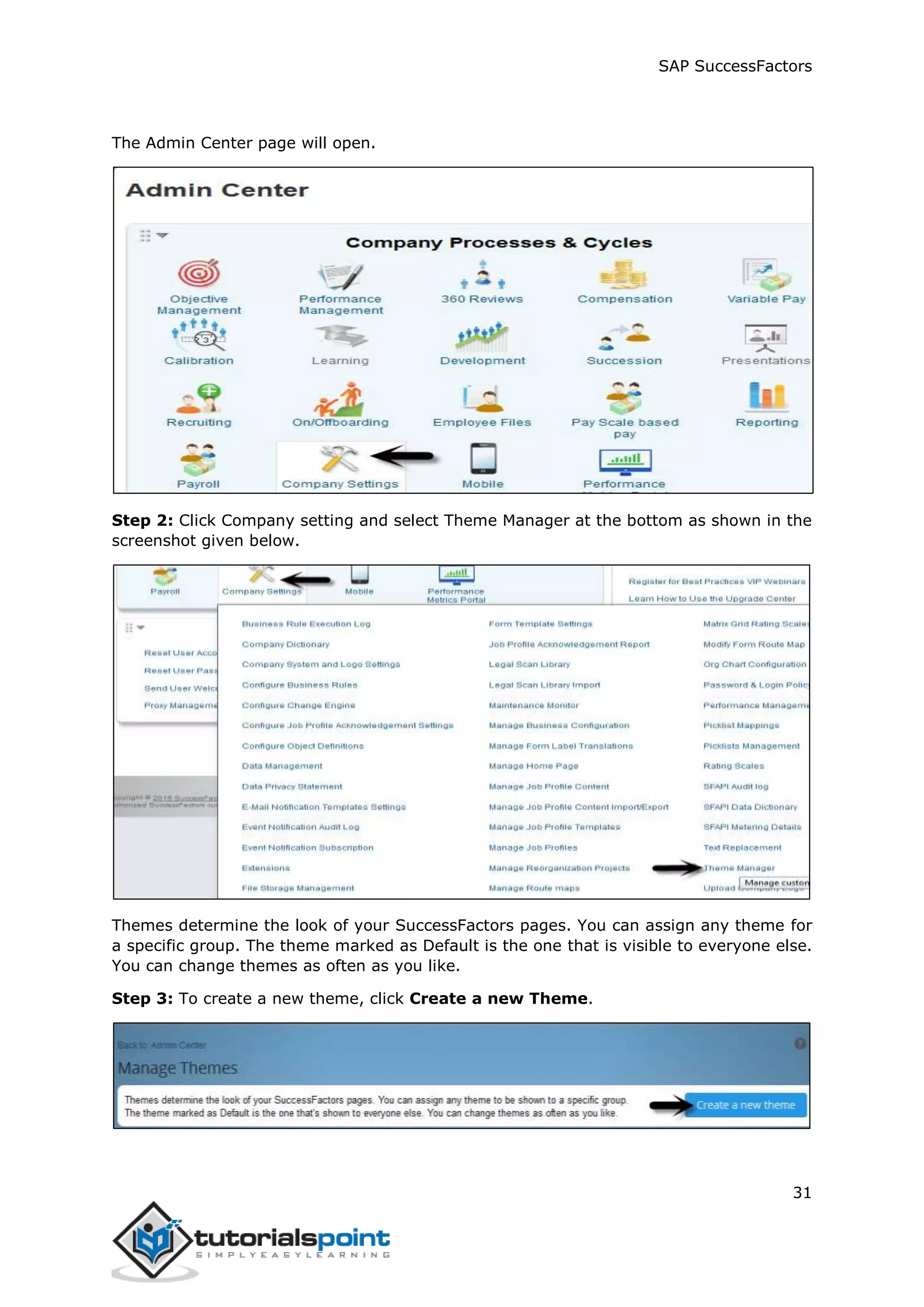 Sap successfactors tutorial | PDF