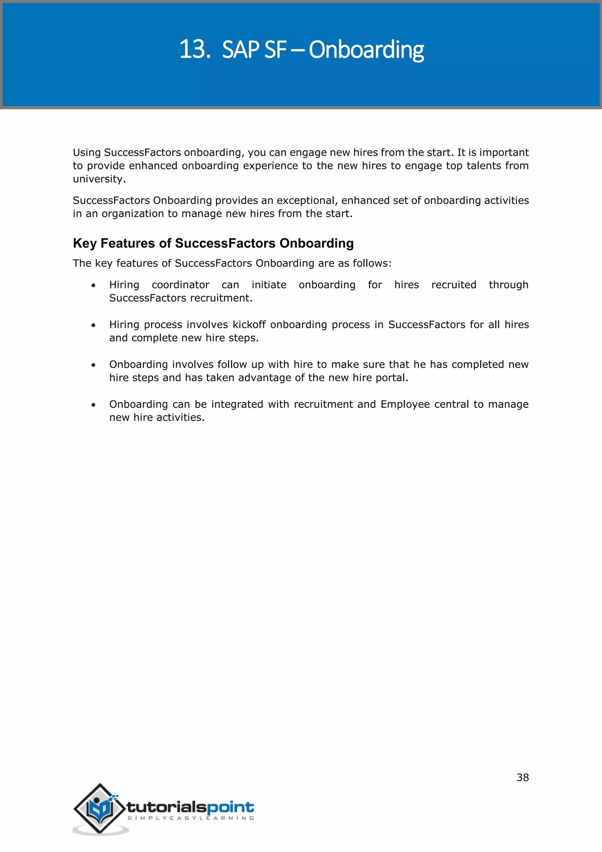 Sap successfactors tutorial | PDF