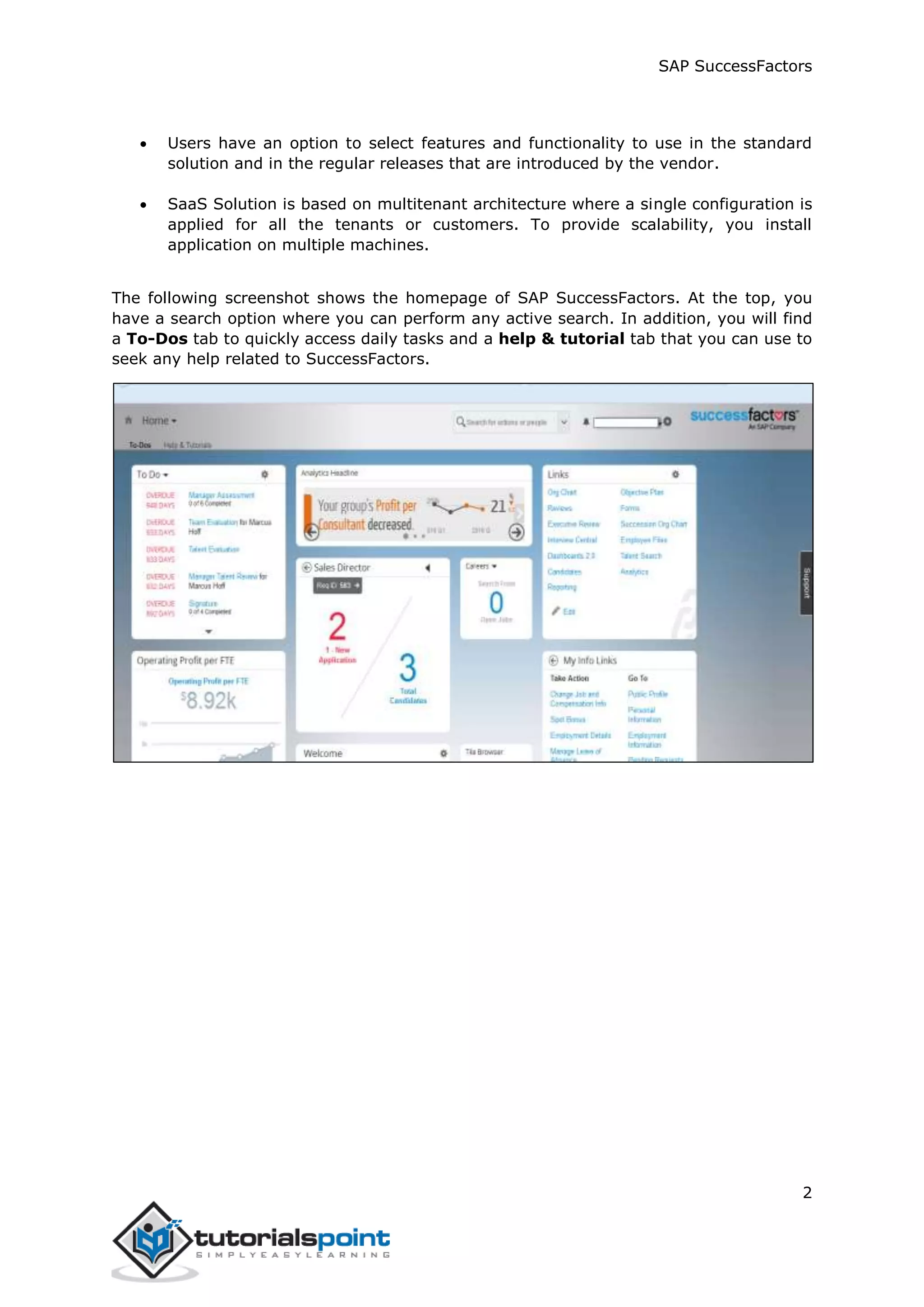 Sap successfactors tutorial | PDF