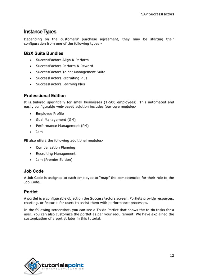 Sap successfactors tutorial | PDF